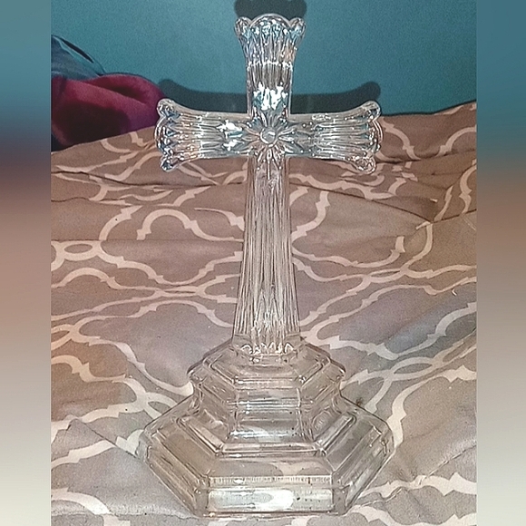 Accents | Clear Glass Cross | Poshmark